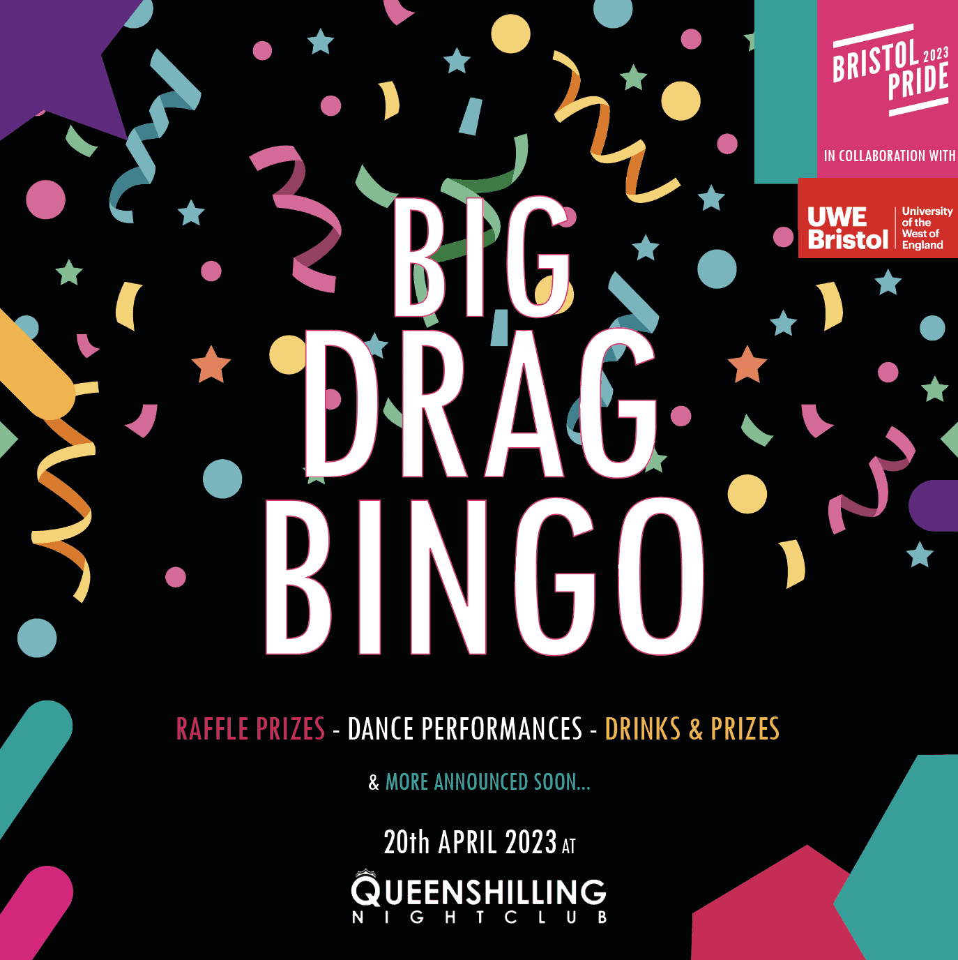 Big Drag Bingo (in Association with UWE Msc Events) - Bristol Pride